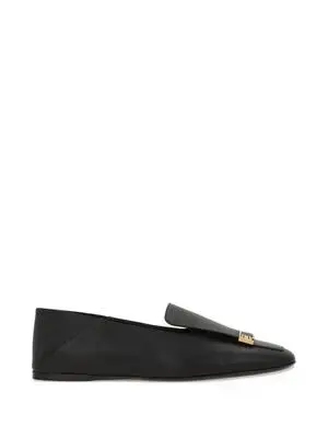 SERGIO ROSSI Square-toe Loafers - Black