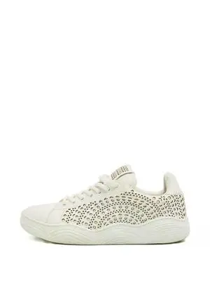 Alaïa Vienne Leather Cutout Sneakers