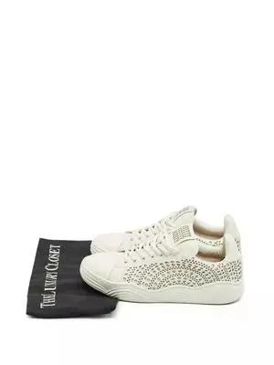 Alaïa Vienne Leather Cutout Sneakers