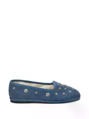 FORTELA Frutate Studs Suede Slippers