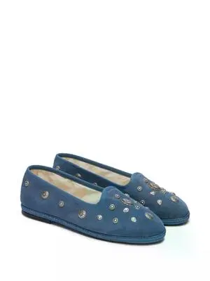 FORTELA Frutate Studs Suede Slippers