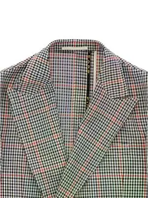 FORTELA Plaid Double-breasted Blazer