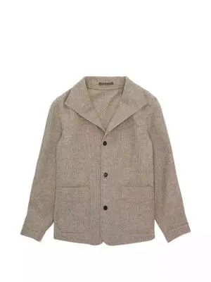 FORTELA Scotland Herringbone Wool Jacket - Neutrals