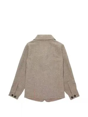 FORTELA Scotland Herringbone Wool Jacket - Neutrals