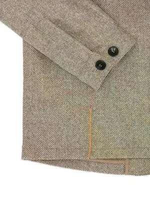 FORTELA Scotland Herringbone Wool Jacket - Neutrals