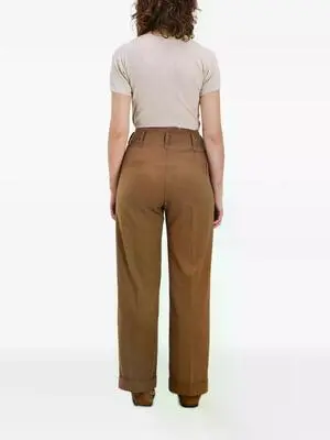 FORTELA Farrah Pleated High-waisted Trousers