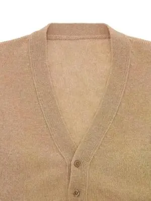 FORTELA V-neck Ribbed-knit Cardigan - Neutrals