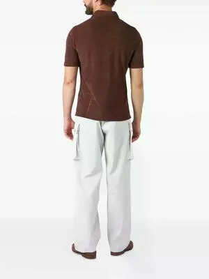 FORTELA Terry Jersey Polo - Brown