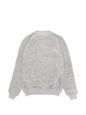FORTELA Raglan Ribbed Knit Mayfair Sweatshirt - Grey