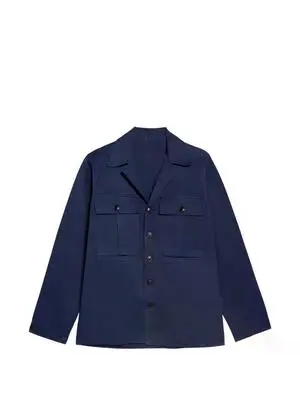 FORTELA Solomon Button-fastening Shirt Jacket - Blue
