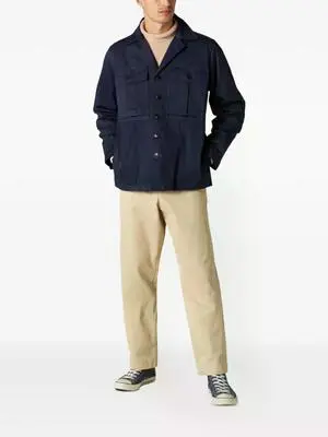 FORTELA Solomon Button-fastening Shirt Jacket - Blue