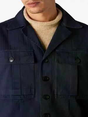 FORTELA Solomon Button-fastening Shirt Jacket - Blue