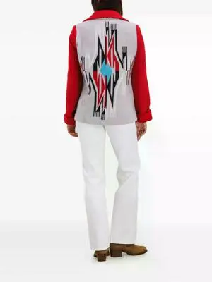FORTELA Patterned Button-fastening Jacket - Grey