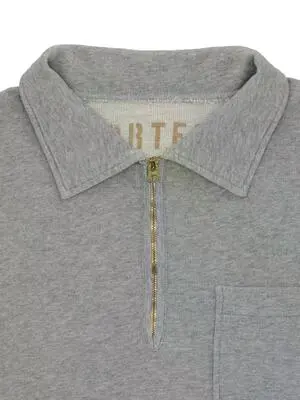 FORTELA Yalepm Zip Short-sleeve Polo Shirt - Grey