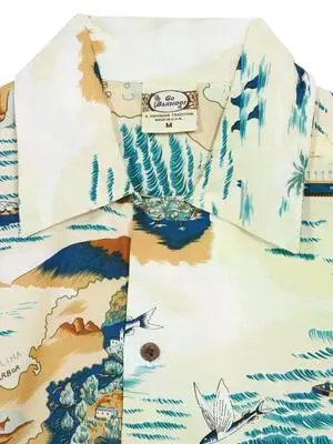 FORTELA Santacatalina Tropical-print Shirt - Neutrals