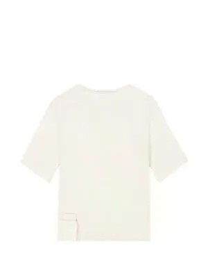 FORTELA Crochet-detailed T-shirt - Neutrals