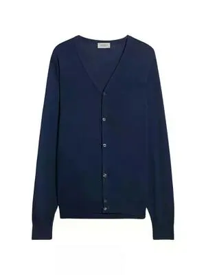 FORTELA Whitchurch Ribbed Cardigan - Blue