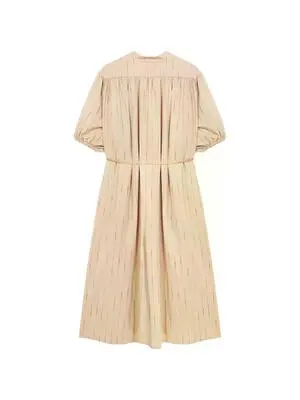 FORTELA Vera Striped Midi Dress - Neutrals