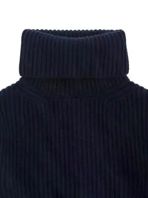 FORTELA Rib-stitch Turtleneck Sweater