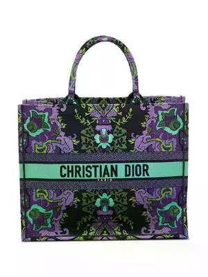 Dior Embroidered Large Tote Bag