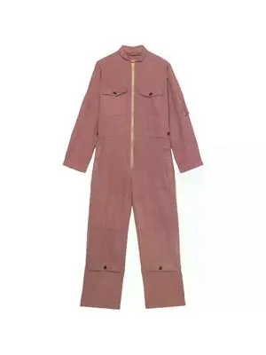 Zip Up Jumpsuits with Pockets for Women