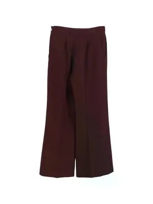 Fendi High-rise Wide-leg Wool Trousers