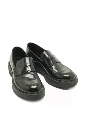 Prada Leather Slip-on Loafers