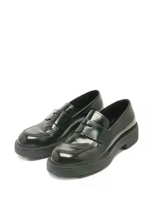 Prada Leather Slip-on Loafers