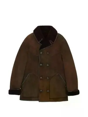 FORTELA Lemans Double-breasted Jacket - Brown