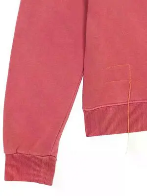 FORTELA Polo-collar Pocket Zip-up Polo Shirt - Red