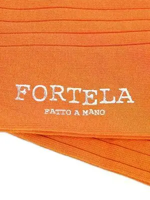 FORTELA Ribbed Knee-high Socks - Orange