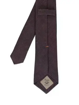 FORTELA X Ermanno Imperial Fellini Textured Tie - Brown