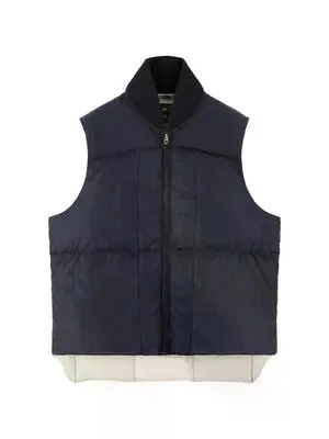 FORTELA Quilted Ribbed Vest - Blue