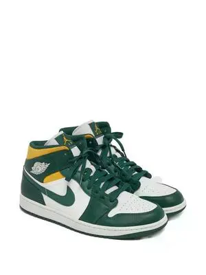 JORDAN Air 1 Retro Leather Sneakers - Green