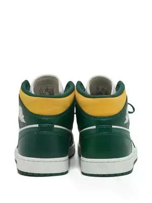 JORDAN Air 1 Retro Leather Sneakers - Green