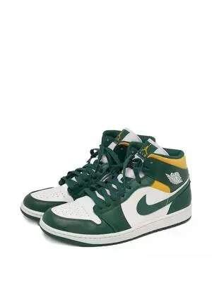 JORDAN Air 1 Retro Leather Sneakers - Green