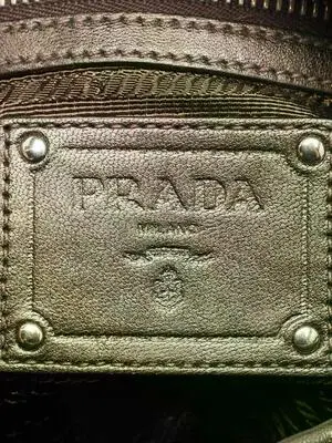 Prada Leather Ruffle Shoulder Bag