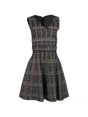 Prada Flared Plaid Dress