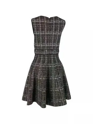 Prada Flared Plaid Dress