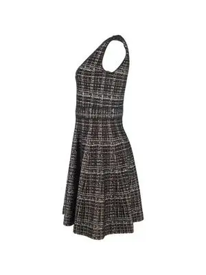 Prada Flared Plaid Dress