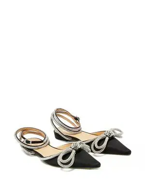 Mach & Mach Satin Bow Sandals