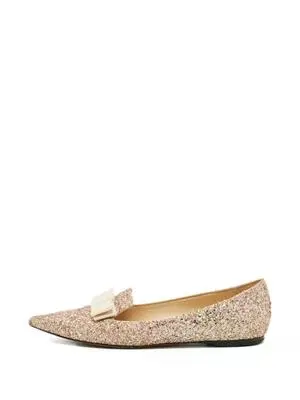 JIMMY CHOO Gala Bow Ballet Flats - Pink