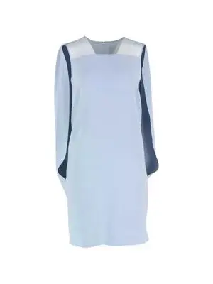 Max Mara Sleeveless Dress With Cape Overlay