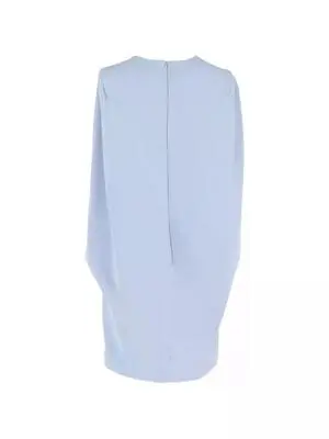 Max Mara Sleeveless Dress With Cape Overlay
