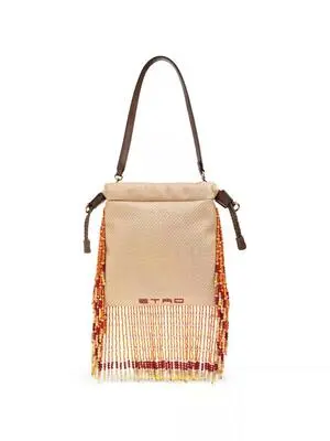 Etro Kalispera Embroidered Tote Bag - Neutrals