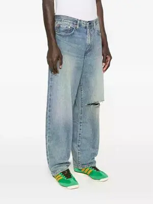 LEVI'S 578 Baggy Ripped-knee Jeans