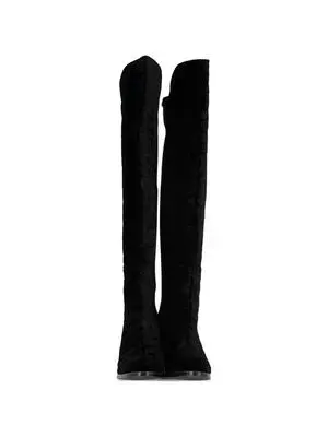 STUART WEITZMAN Crocodile-effect Knee-high Boots