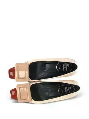 ROGER VIVIER Patent Leather Buckled Flats
