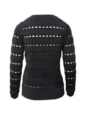 Herve Leger Cutout-details Sweater - Black