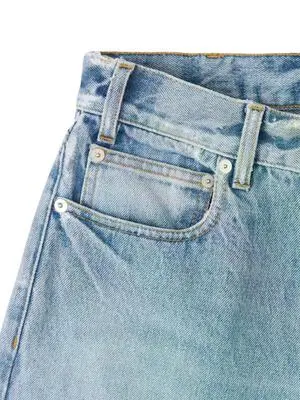 FORTELA High-waisted Five-pocket Denim Wide-leg Jeans